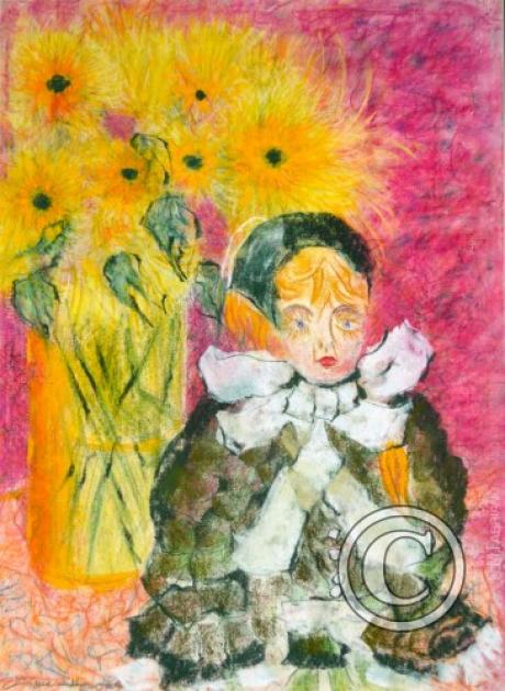 @ Anna Napoli - Titolo: Loraine - Pastello su carta e cartone - 2008 ...