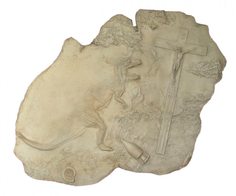 Tyrannosaurus Rex and Christ. - modern religious art - Dependtendency ...